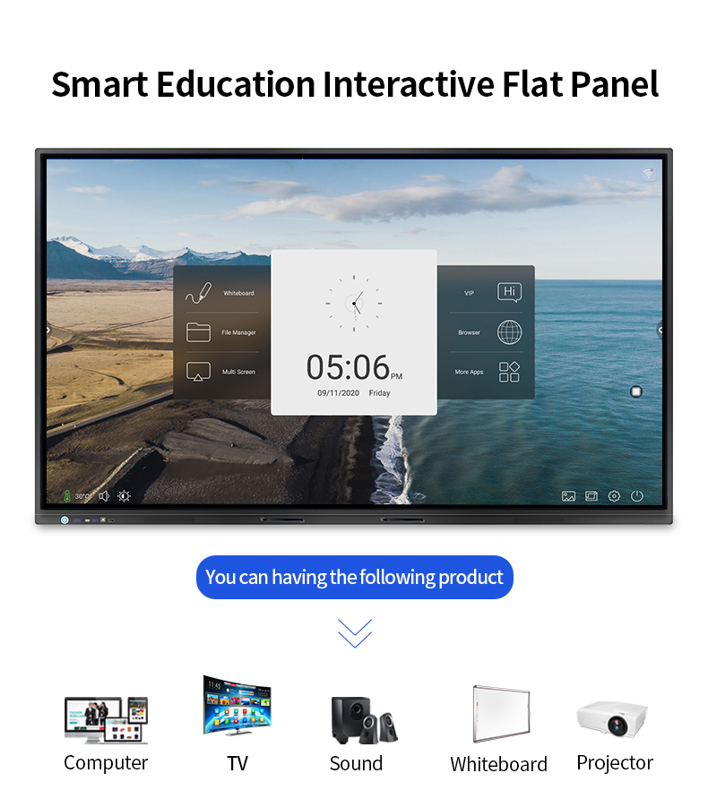 4K Interactive Touch Whiteboard